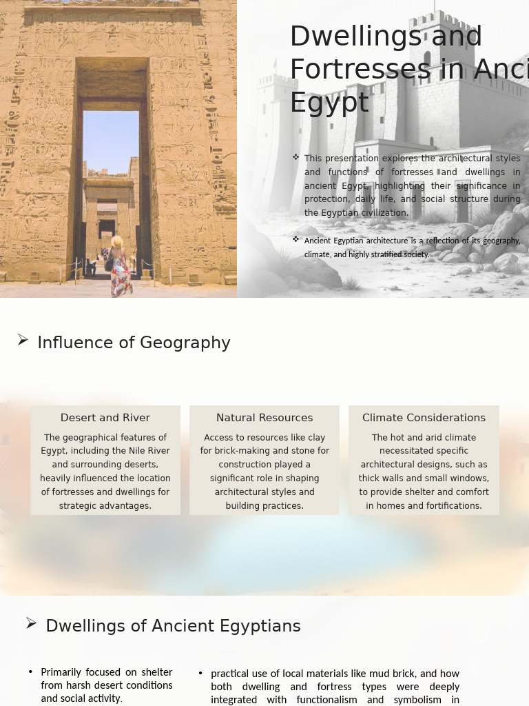 Ancient Egyptian Dwellings and Fortresses | PDF | Fortification ...