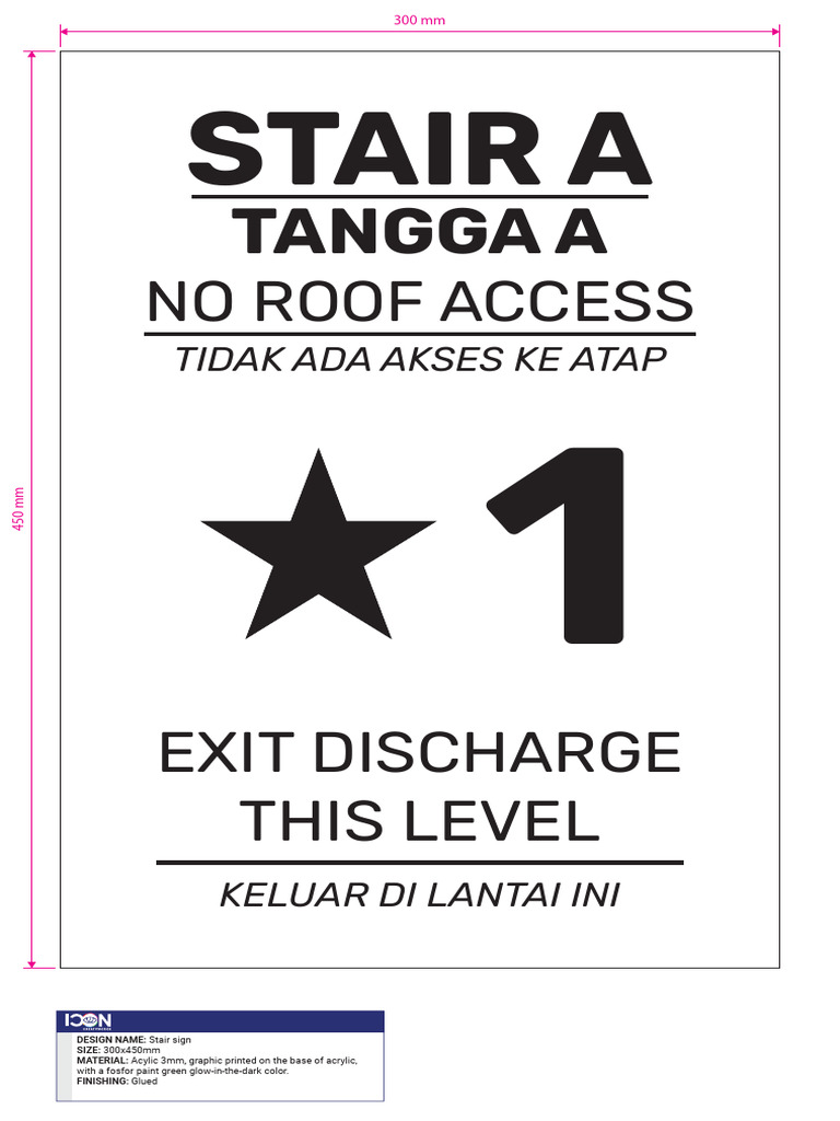 Stair Signage - BIlingual R01 | PDF | Amorphous Solid | Dielectric