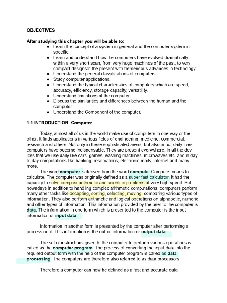 2 Introduction To Computer | PDF | Programming | Computer Program