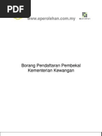 Borang Pengisytiharan Maklumat Syarikat Dalam Perolehan Kerajaan | PDF