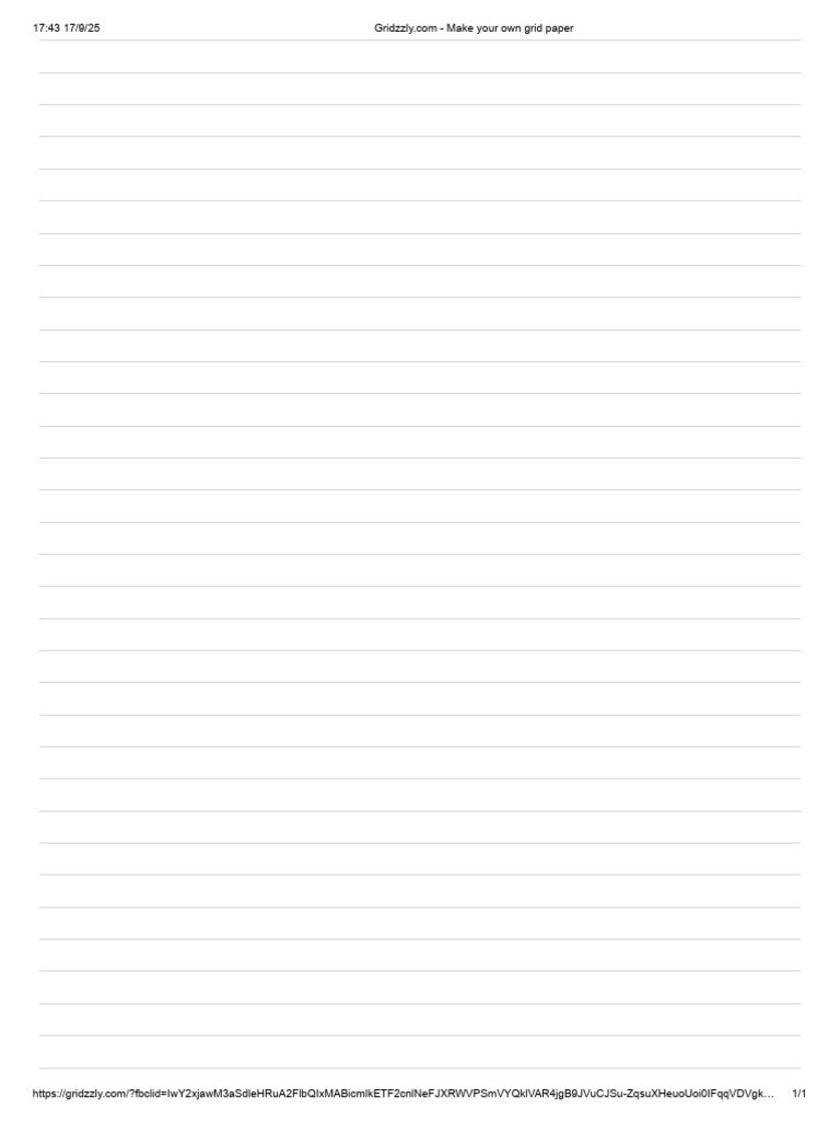 Make Your Own Grid Paper | PDF