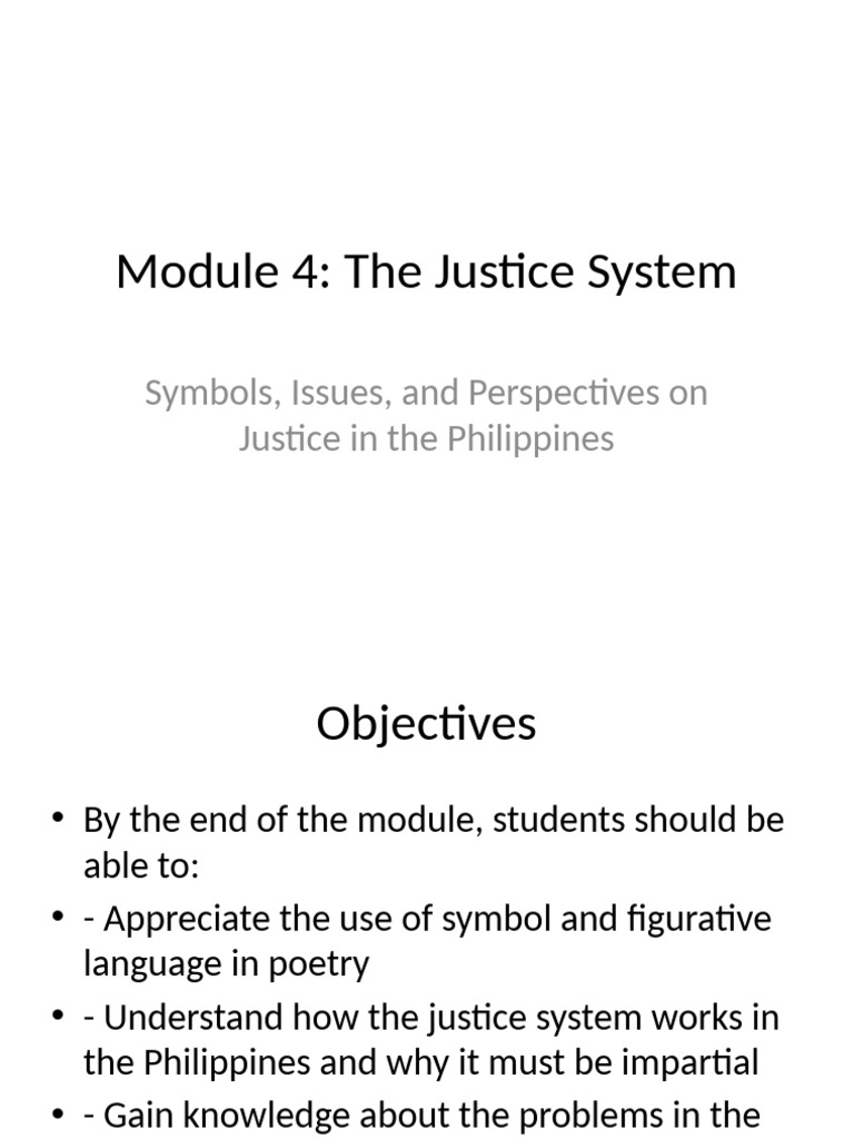 Justice System Presentation | PDF