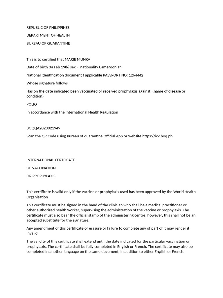 International Certficate | PDF