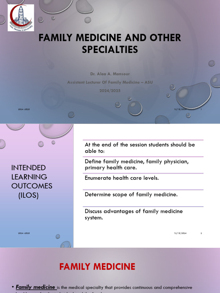 Family Medicine Practical | PDF | Family Medicine | Medical Specialties