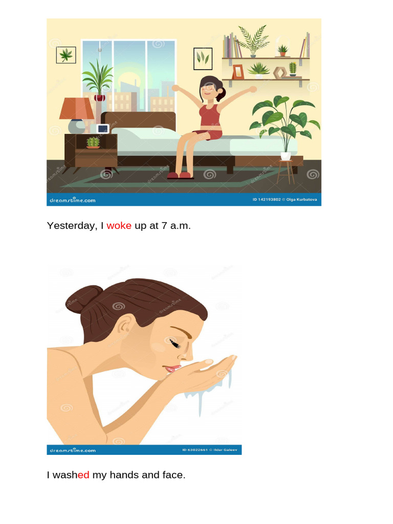 My Yesterday's Routine | PDF