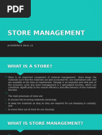 Store In-Charge Duties & Responsibilities | PDF
