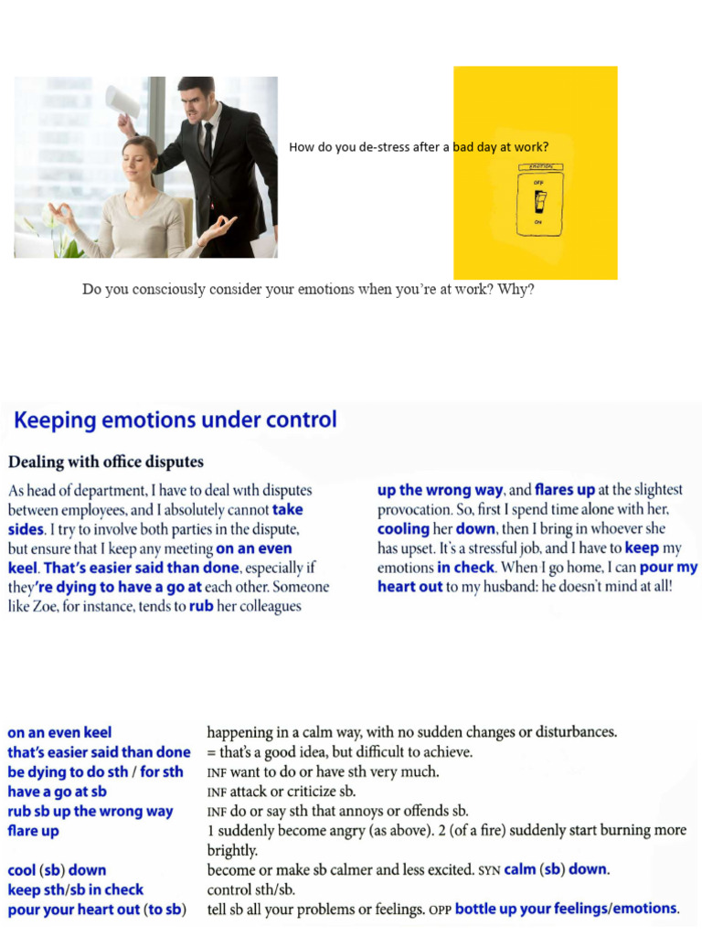 Keeping Emotions Under Control | PDF