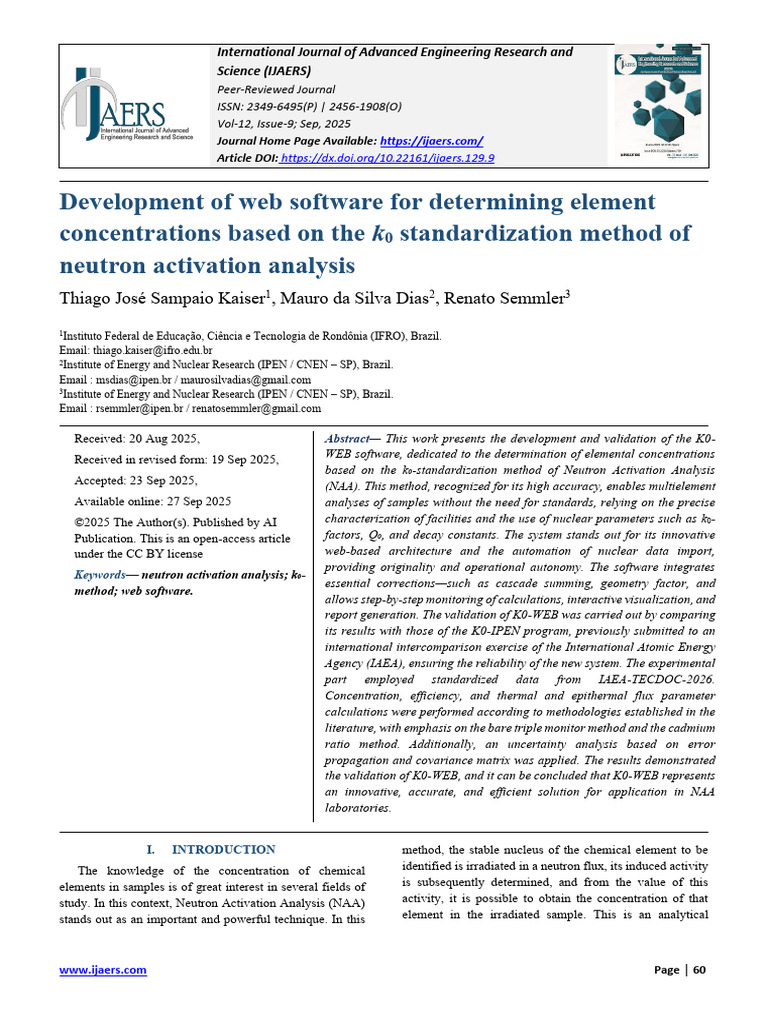 Development of Web Software For Determining Element Concentrations ...