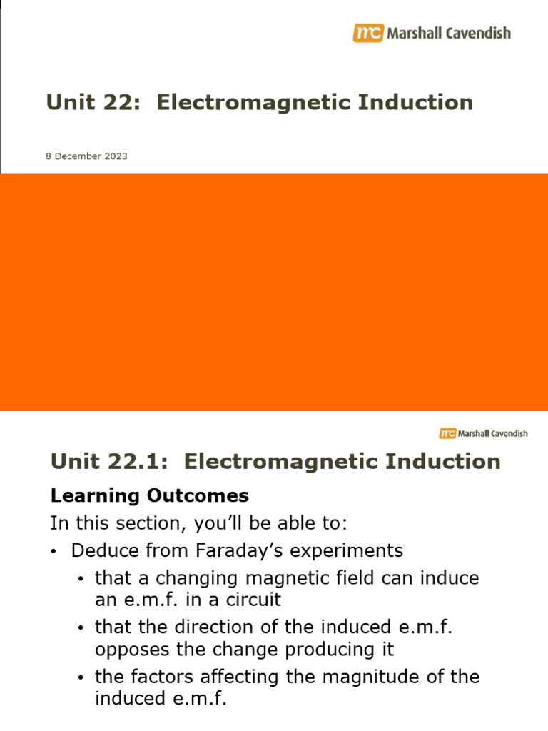 Electromagnetic Induction-1 | PDF | Electromagnetic Induction | Electric Generator