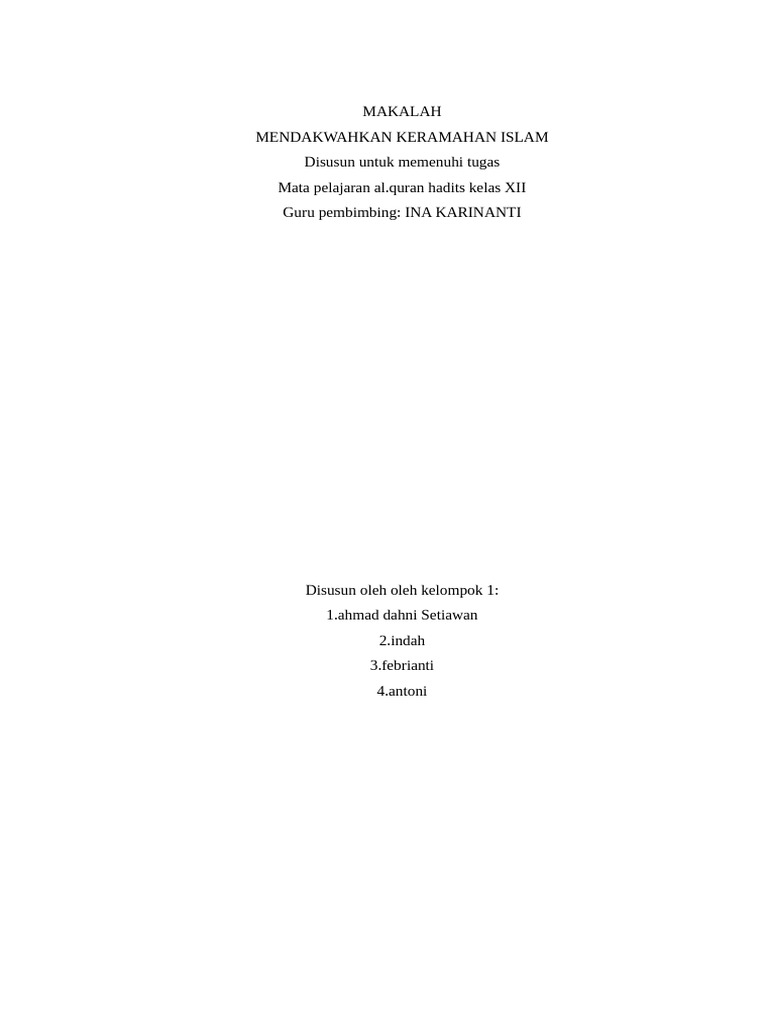 Keramahan Islam dalam Dakwah | PDF