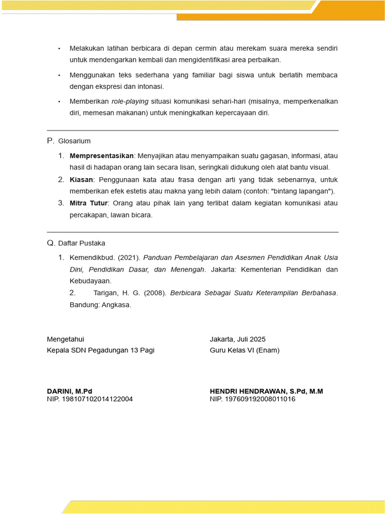 Modul Ajar Deep Learning B Ind Kelas 6-50 | PDF