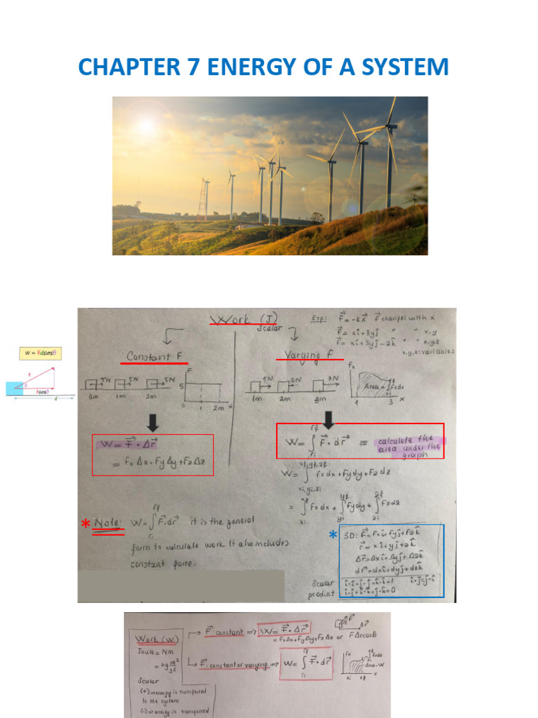 Chapter7 Energy of A System | PDF
