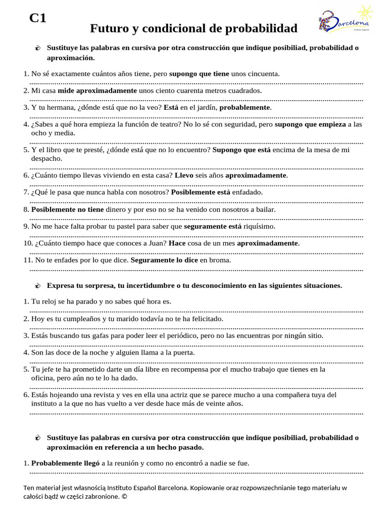 Futuro y condicional en probabilidad | PDF
