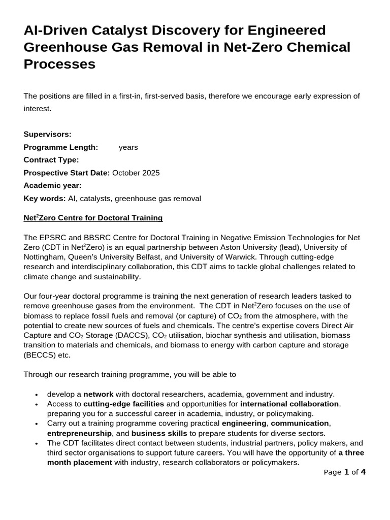 Sai - Gu - AI Driven Catalyst Discovery - Net2Zero | PDF | Machine Learning