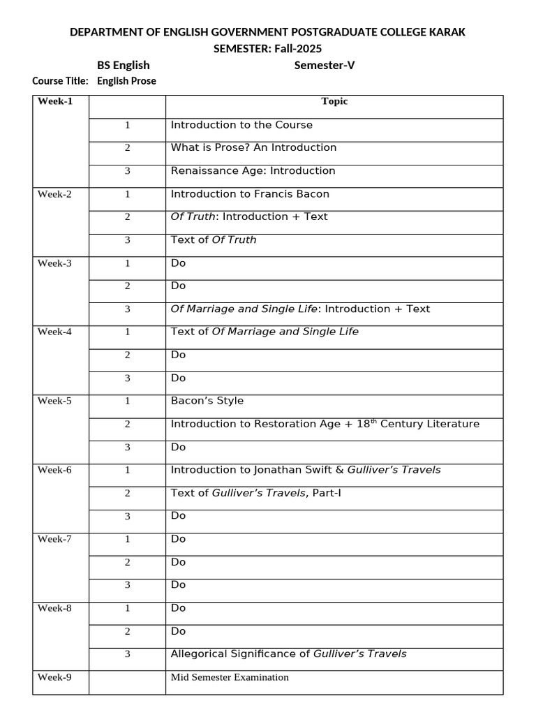 English Prose | PDF