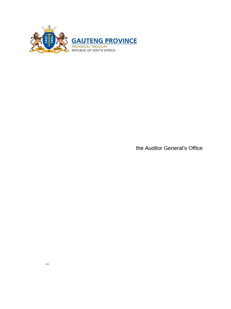 Gauteng Treasury Budget Speech - 3 June 2025 | PDF | Supply Chain ...