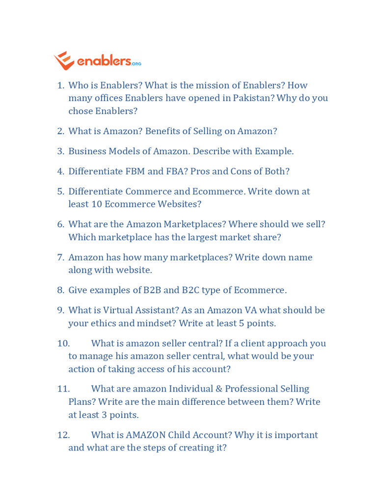 Ecommerce VA Assignment No. 1 | PDF