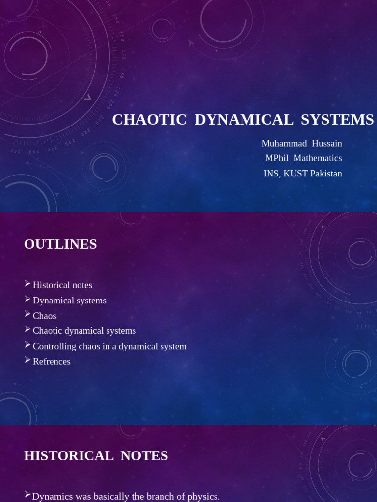 Chaotic Dynamical System | PDF | Chaos Theory | Dynamical System