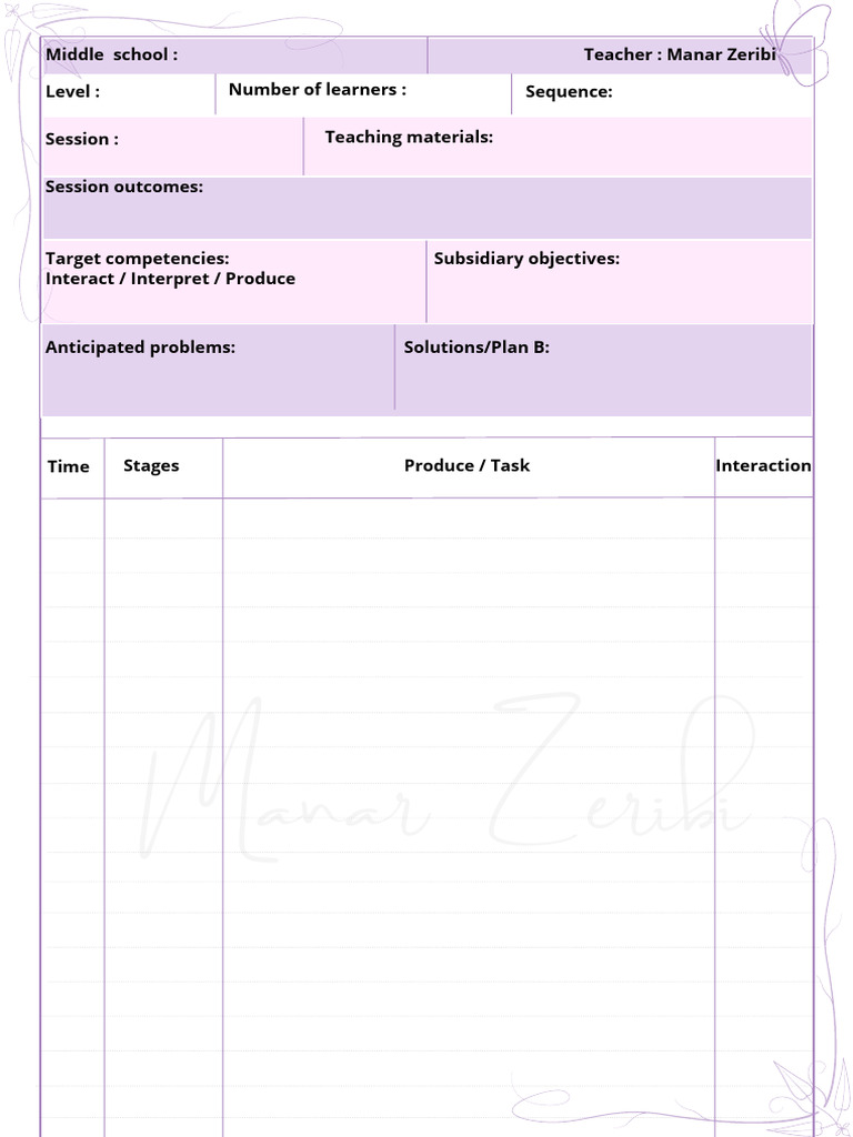 Lesson Plan PDF | PDF