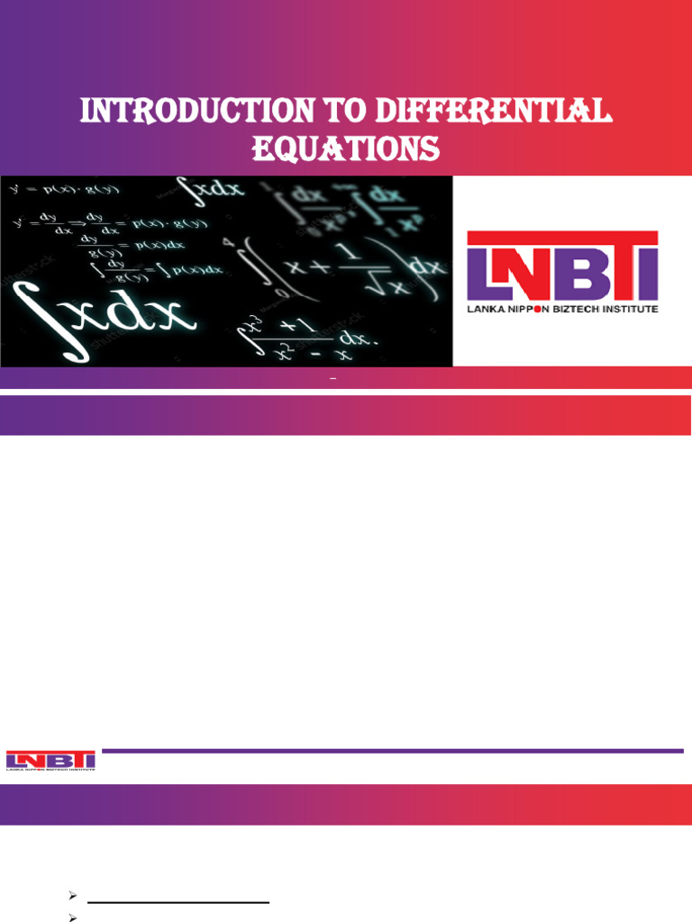 #Introduction To Differential Equations | PDF | Differential Equations | Equations