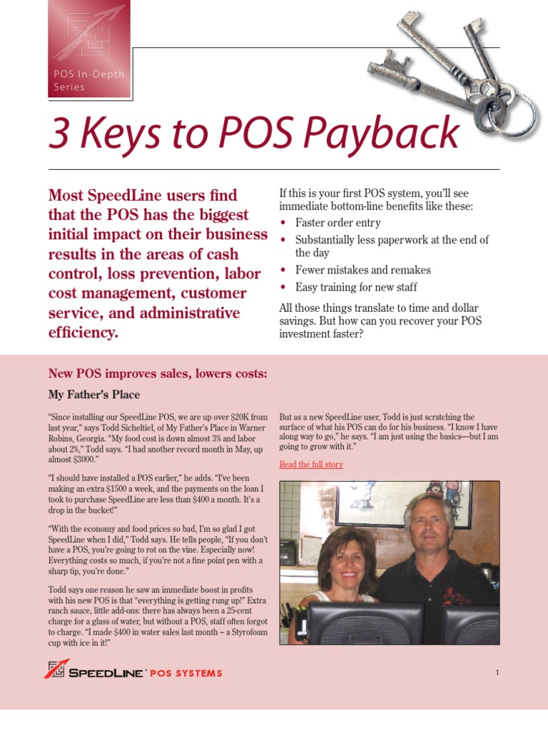 3 Keys To POS Payback: POS In-Depth Series | PDF | Point Of Sale | Gift ...