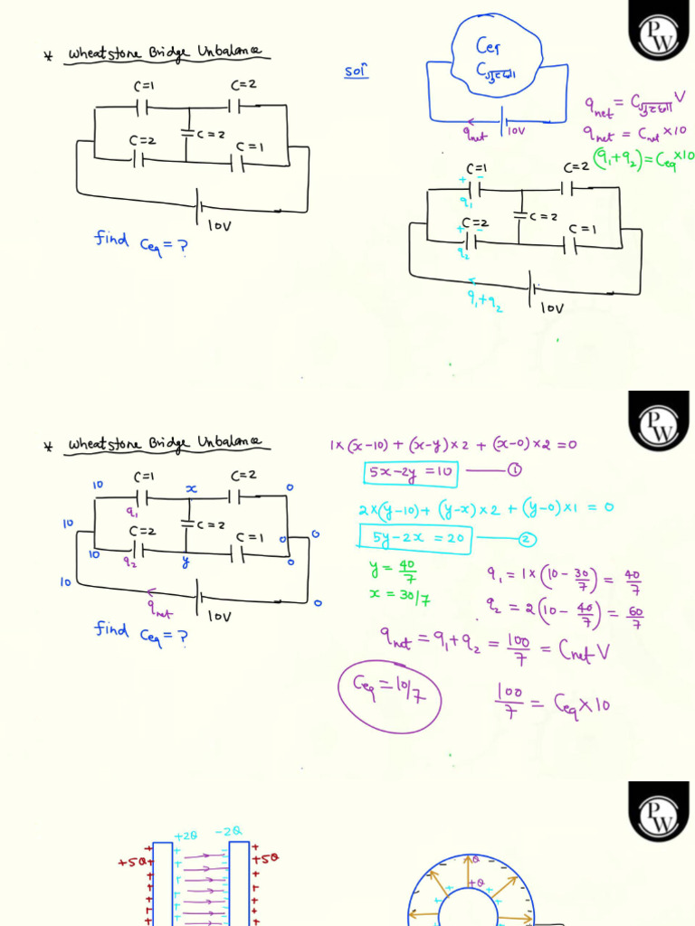 Capacitor Class Notes Manzil JEE 2025-Invert | PDF