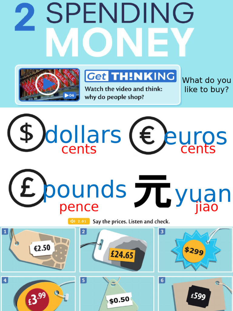 Understanding Money and Purchases | PDF