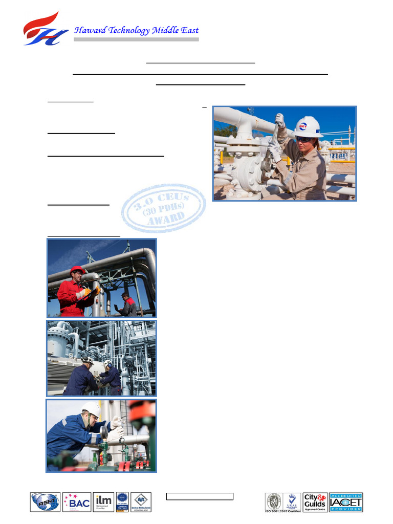 Asset Operational Integrity Course Overview | PDF | Natural Gas | Risk