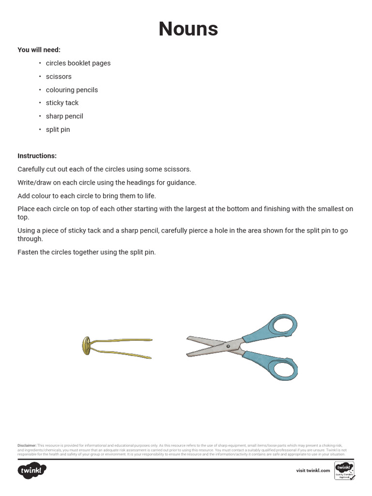 Noun Activity Guide for Kids | PDF | Syntax | Linguistic Morphology