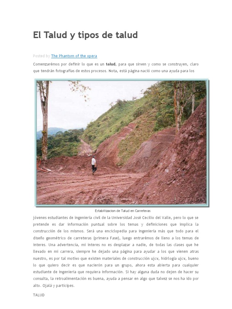 El Talud y Tipos de Talud | PDF | Earth Sciences | Geografía Física