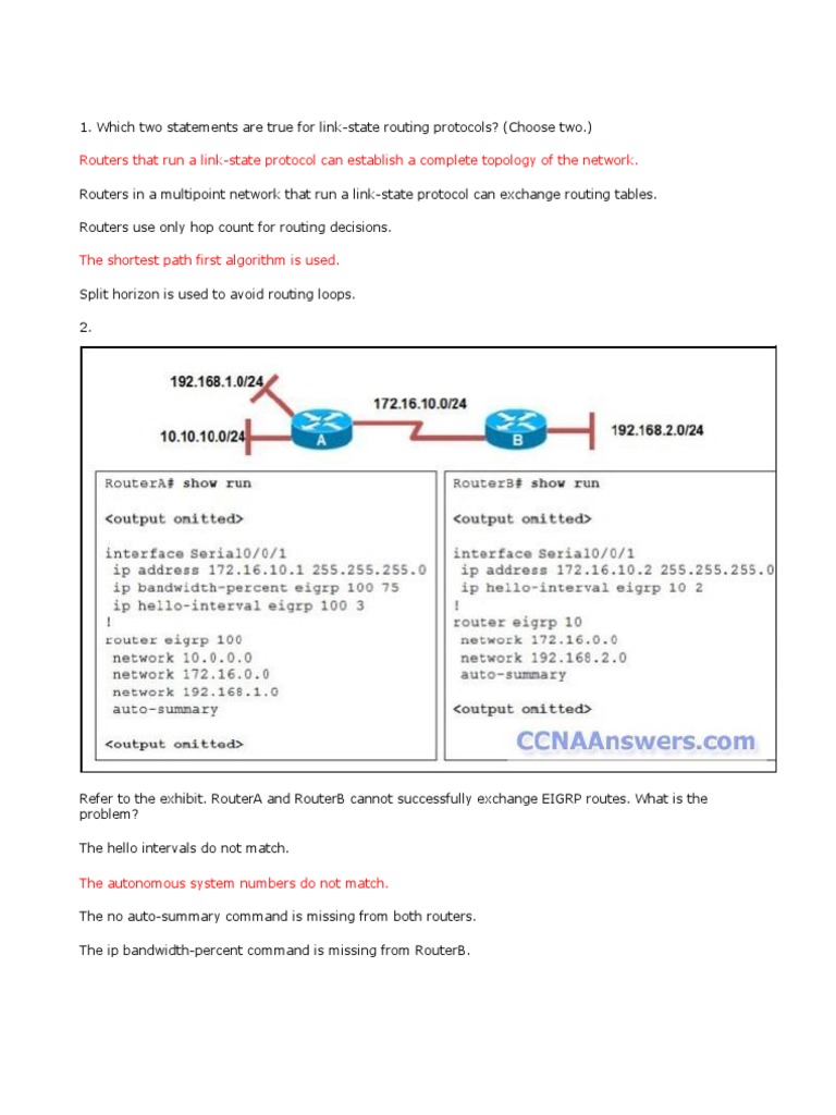 Ccna2 Test | PDF