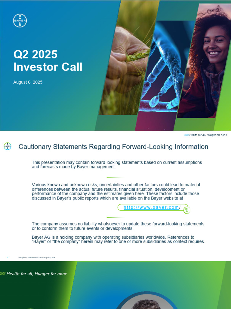 q2 2025 Investor Call Slides 2025 08 06 | PDF | Financial Economics | Money