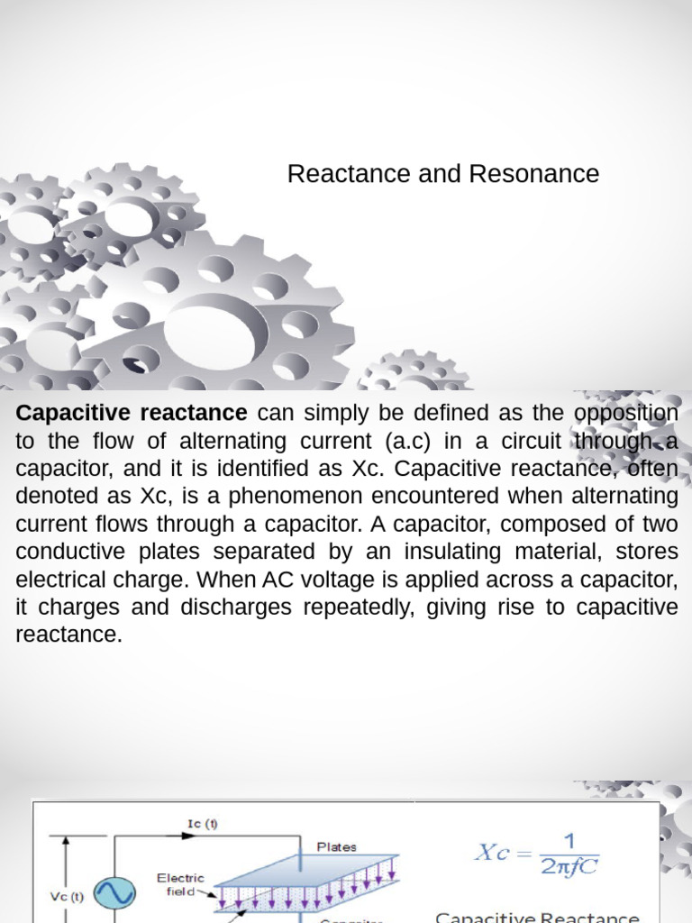 Reactance and Resonance | PDF | Inductor | Capacitor