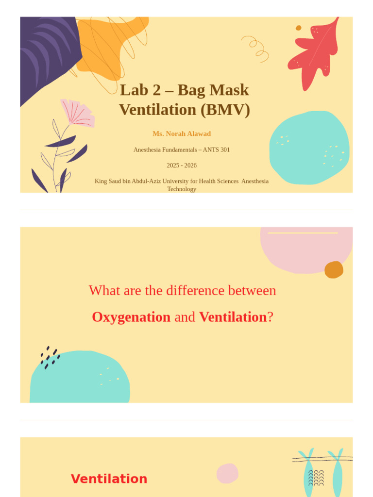 Bag Mask Ventilation Overview | PDF | Breathing | Respiratory System