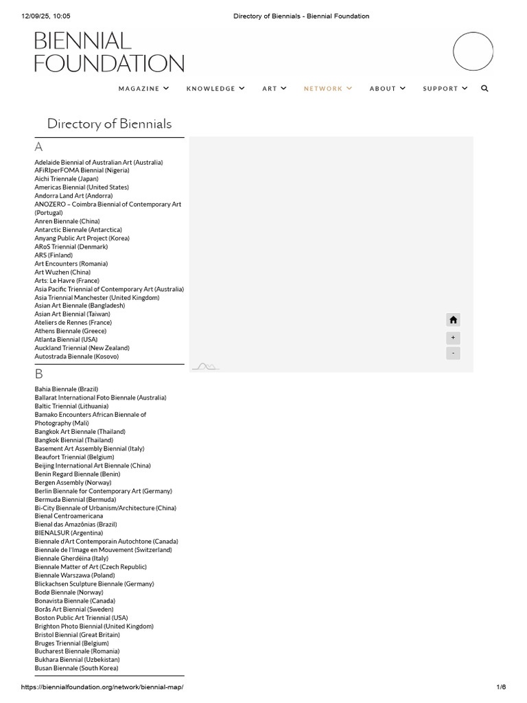 Directory of Biennials - Biennial Foundation | PDF | Recurring Events ...