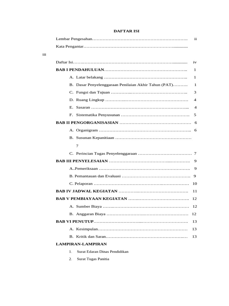 Daftar Isi | PDF