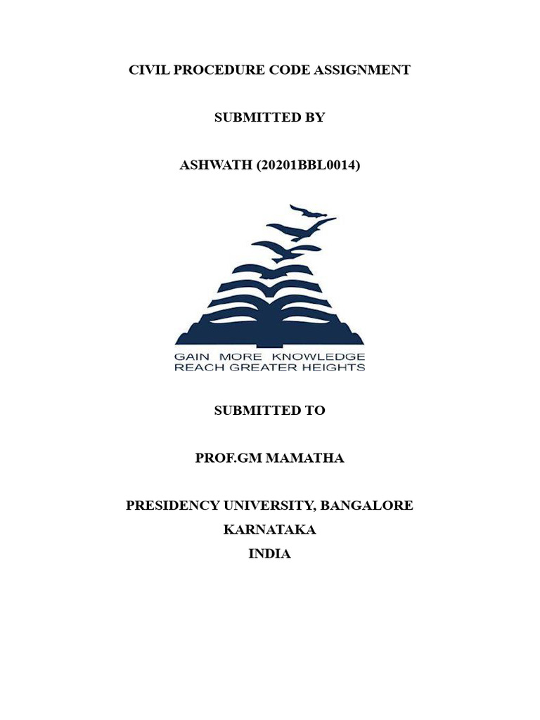 Civil Procedure Code: Order 7 Overview | PDF | Lawsuit | Default Judgment