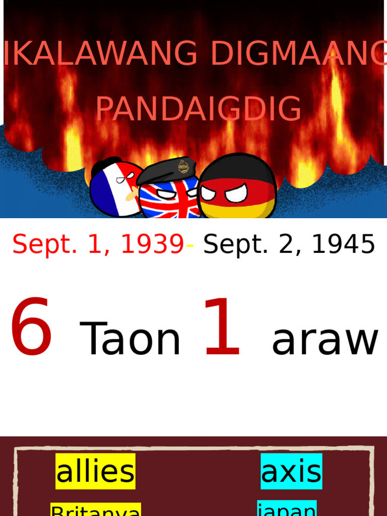 3rd Quarter - 5 Ikalawang Digmaang Pandaigdig Part 2 Final | PDF