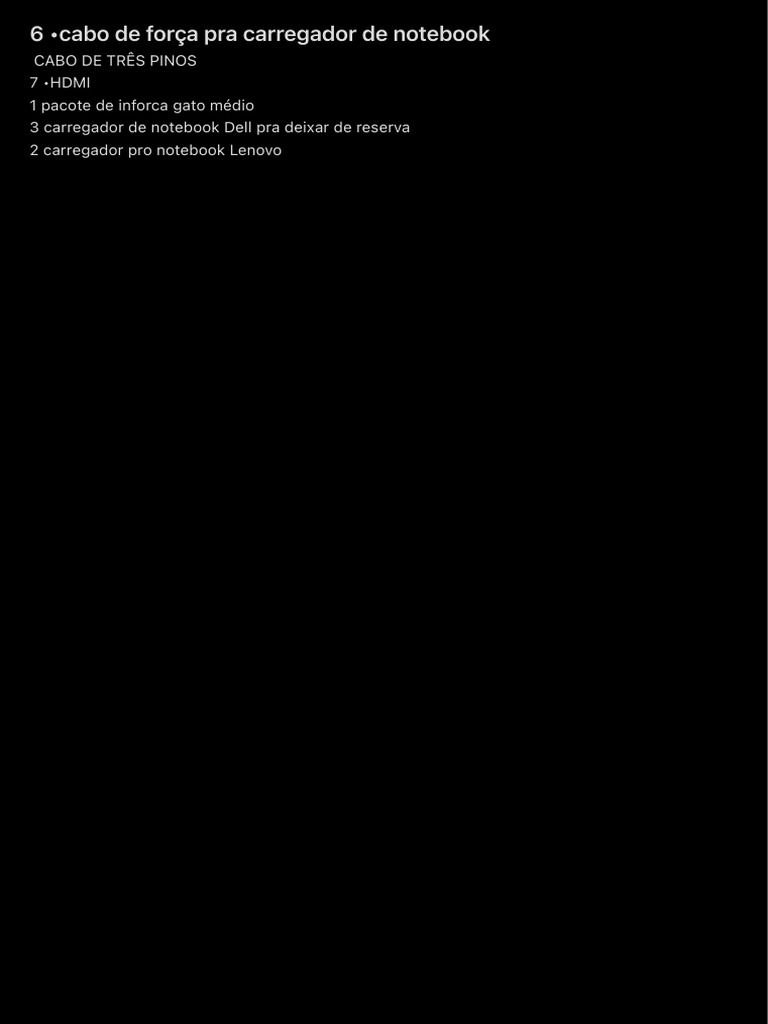 6 •cabo de força pra carregador de notebook | PDF