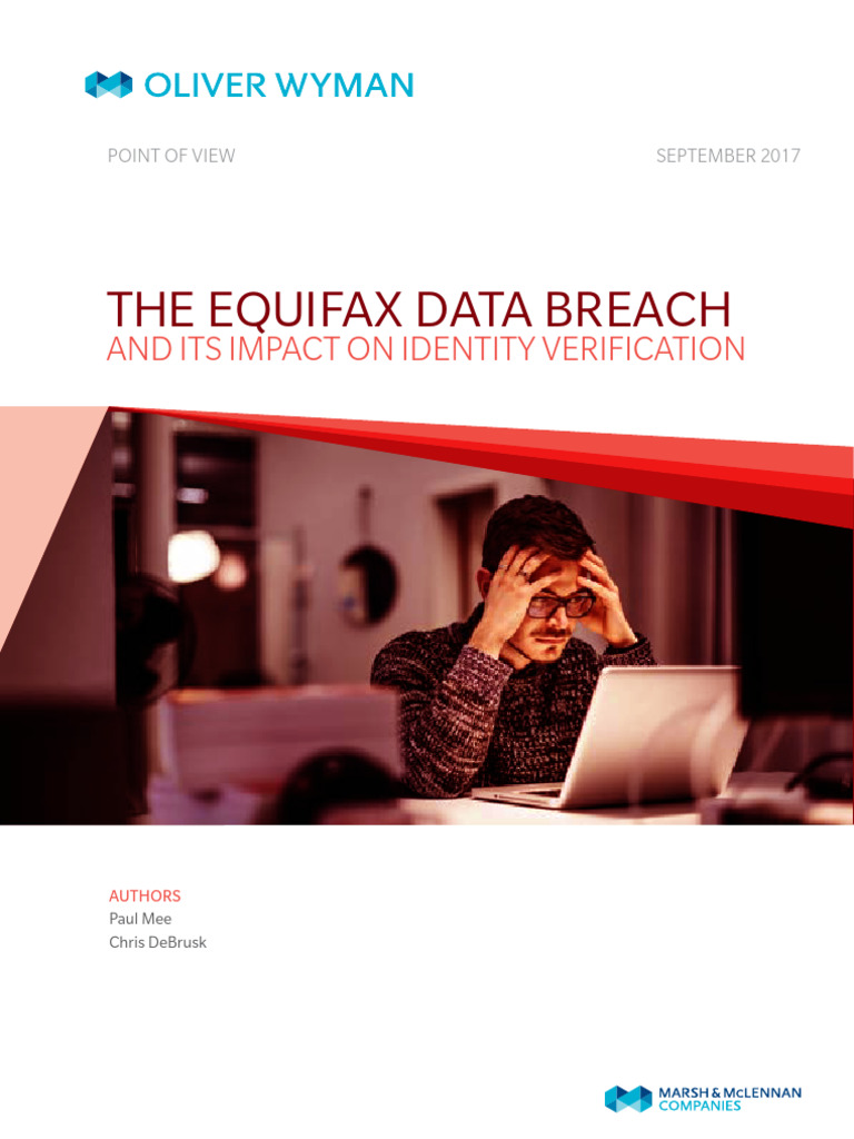 Oliver Wyman Equifax Data Breach | PDF | Social Security Number | Fraud