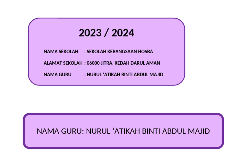 Nama PD Fail RPH | PDF