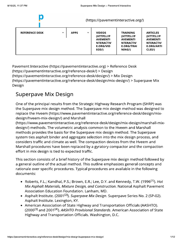 Pavement Interactive | PDF