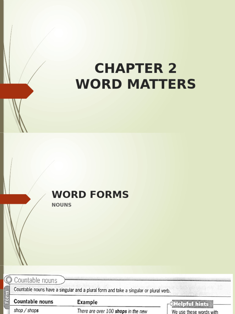 Chapter 2-Word Matters | PDF