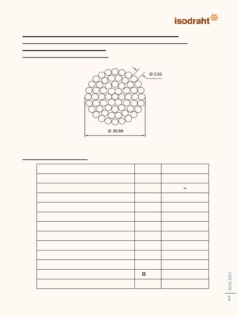 Strand 300 MM CuETP 61x2,52 Soft, EN 60228 | PDF