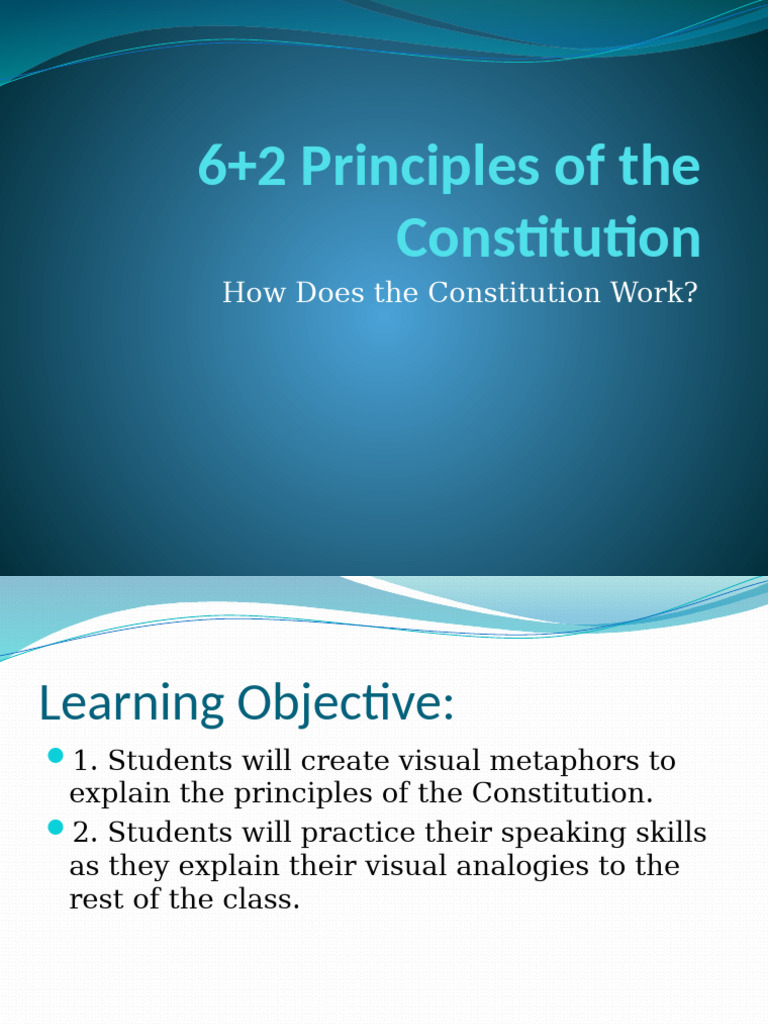 8 Key Principles of the Constitution | PDF | Judicial Review ...