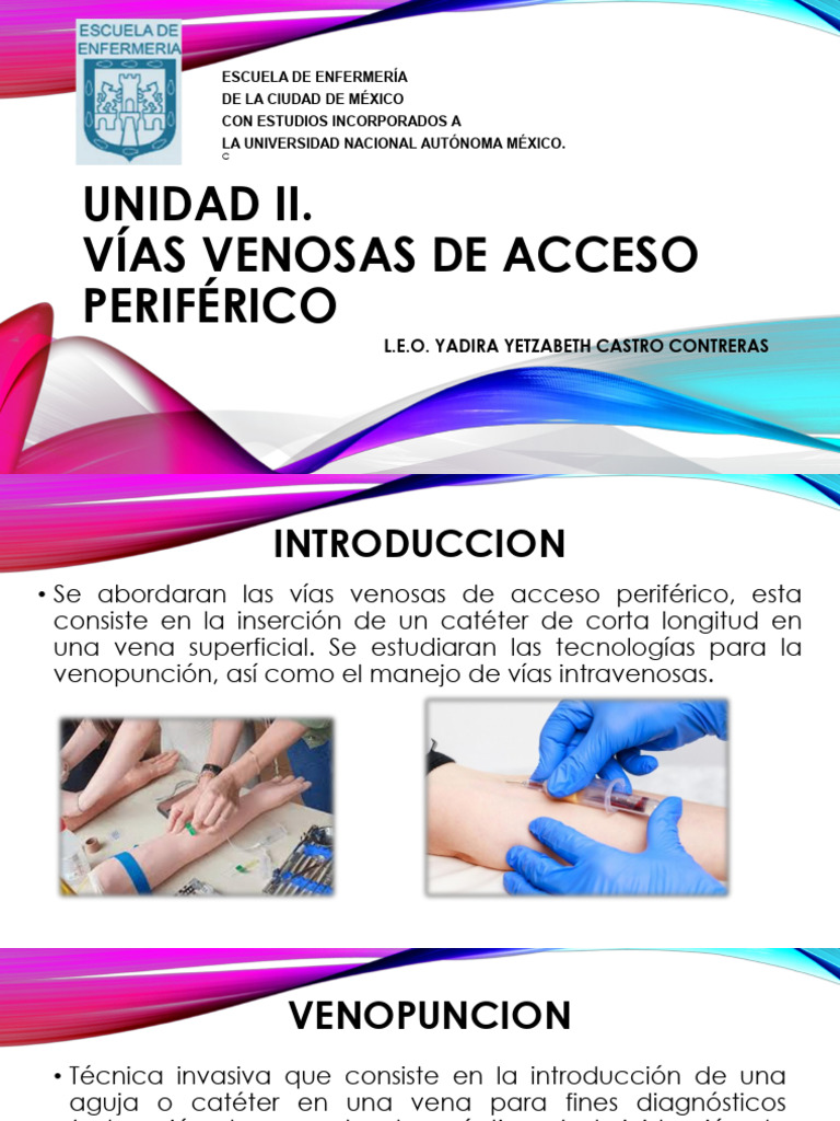 Técnicas de Venopunción Periférica | PDF | Terapia intravenosa ...