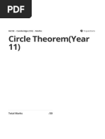 IGCSE Circle Theorems Practice Questions | PDF | Circle | Elementary ...