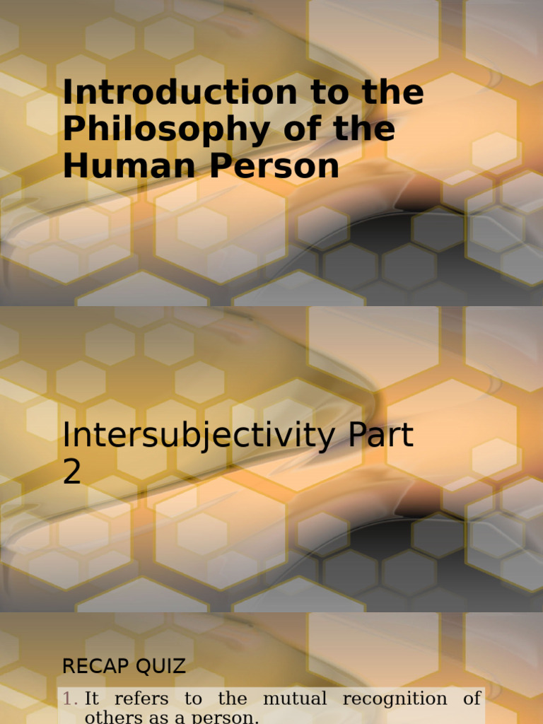 Itp Human Intersubjectivity Part 2 q2 l5 | PDF | Poverty | Poverty ...