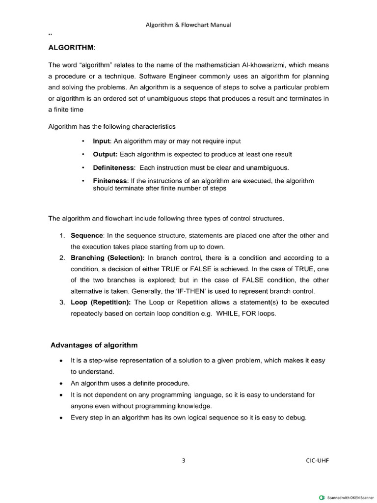 16036flowchart Algorithm Manual Pdf