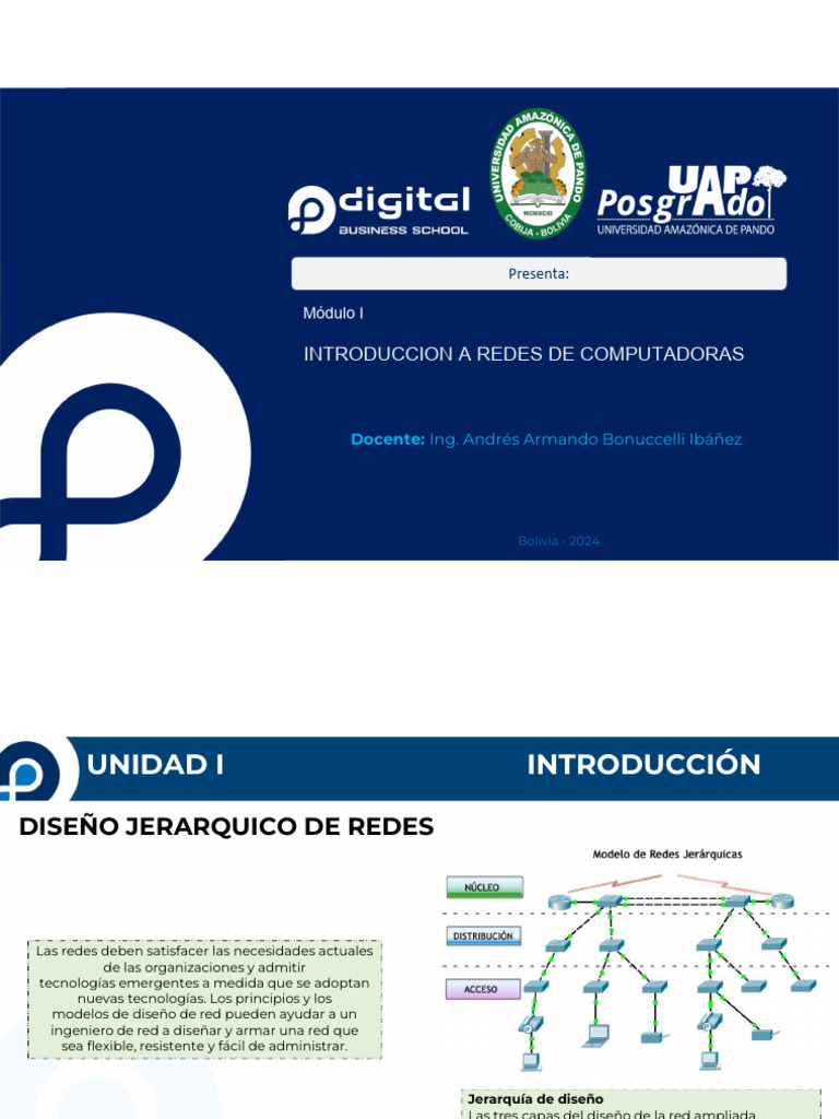 Presentacion Modulo 1 Diplomado en Redes de Computadoras Final | PDF | Red de computadoras ...